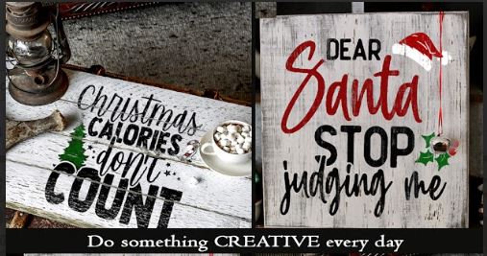 4 Funny Christmas Stencils - Reusable Christmas Stencils for Painting ...