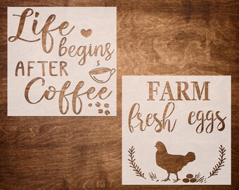 Rustic Stencil - Etsy