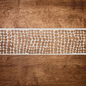 REPTILE Pattern Border Stencil (12"x3"), Animal Print Stencil, Animal ...