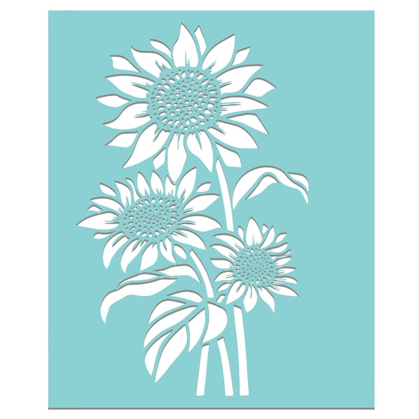 Sunflower Stencil - Etsy