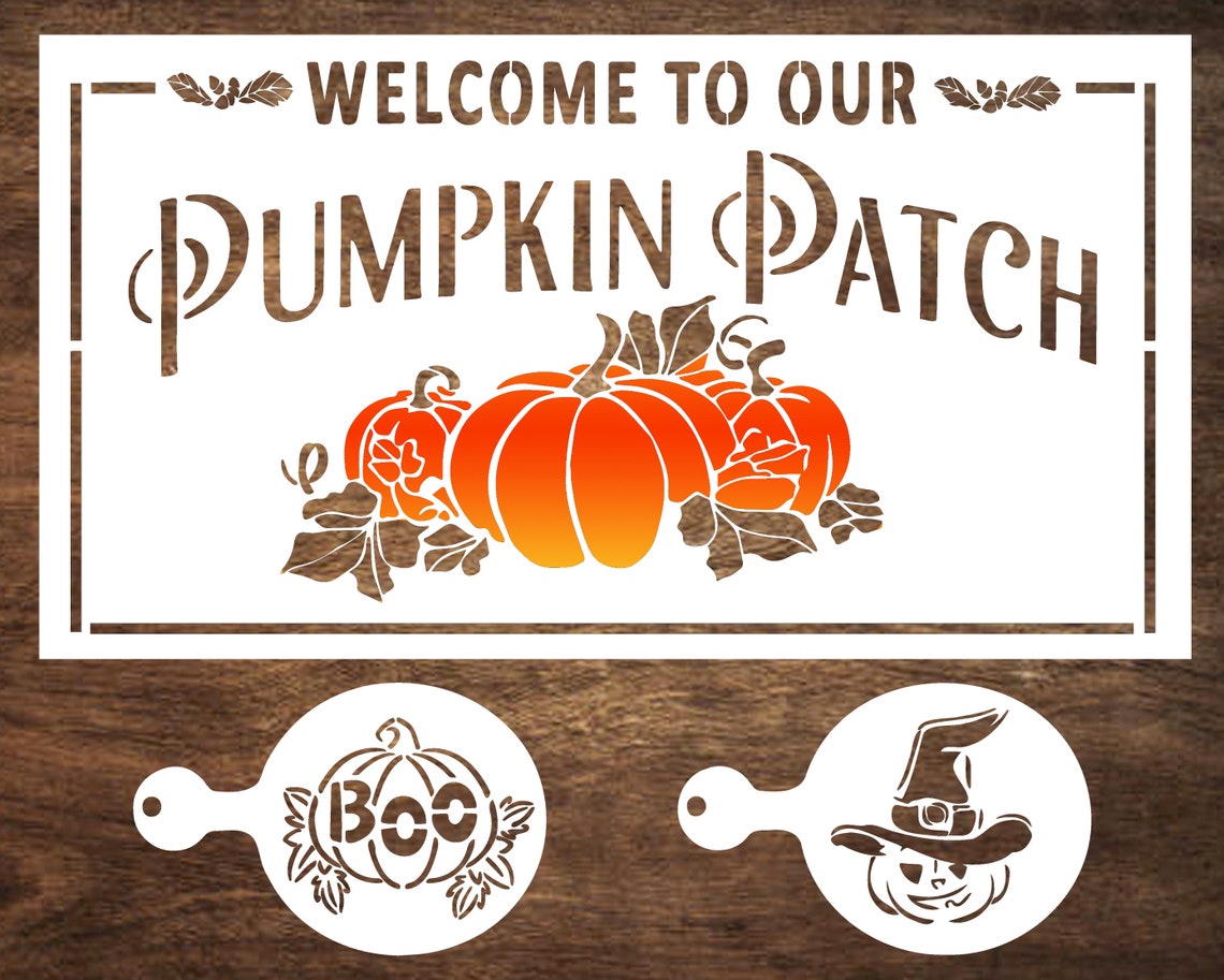 FALL Stencils Stencils for Wood Signs Canvas Welcome to Our - Etsy