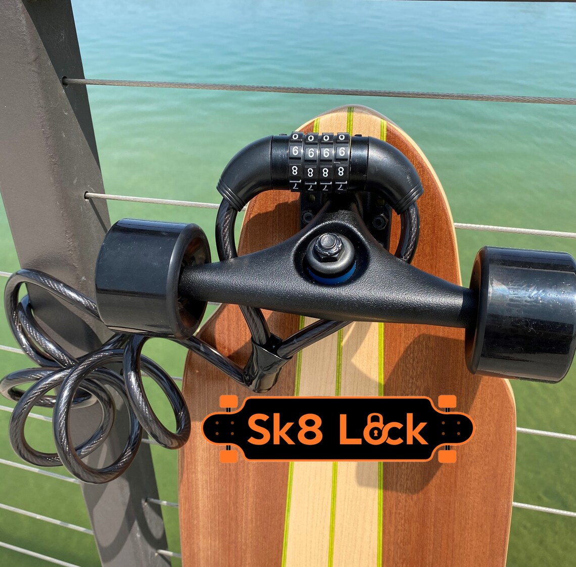 Sk8 Lock Skateboard and Hoverboard Lock. Also Works on Bikes | Etsy