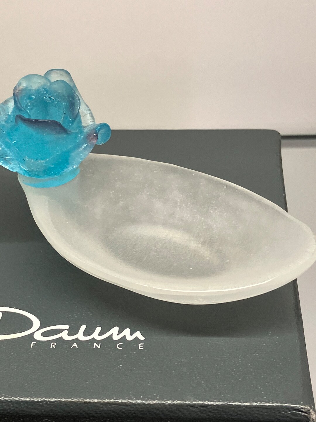 Daum France Small Tray With Rose - Etsy