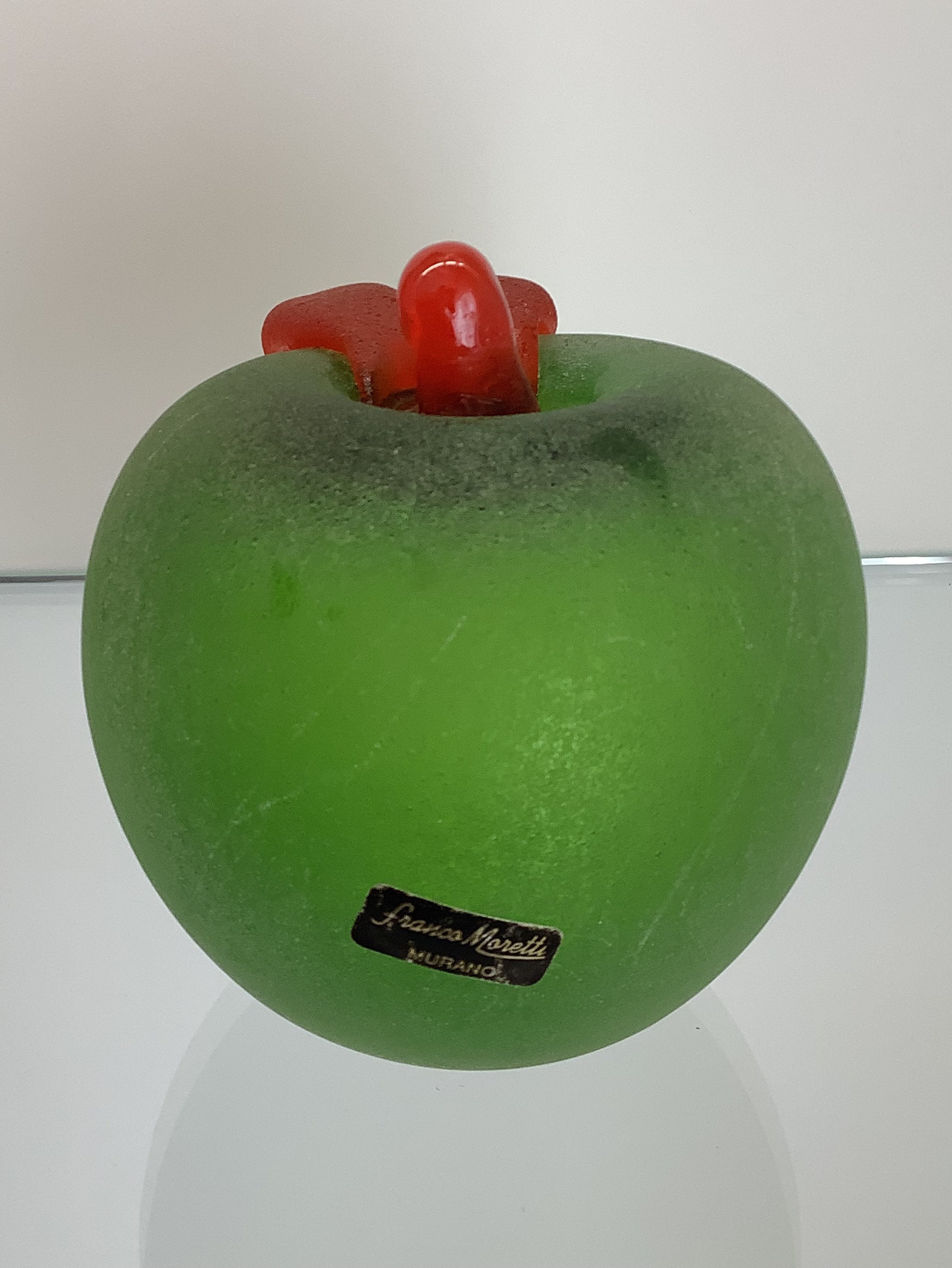 Franco Moretti Murano Scavo Apple Figure - Etsy