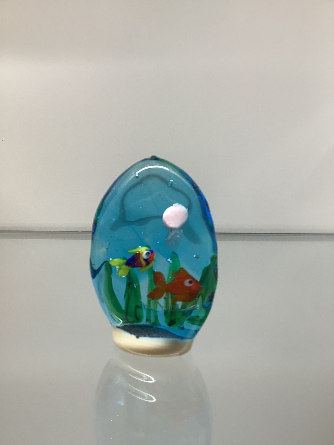 Mini Aquarium Paperweight Roberto Guidotti Fish Tank - Etsy