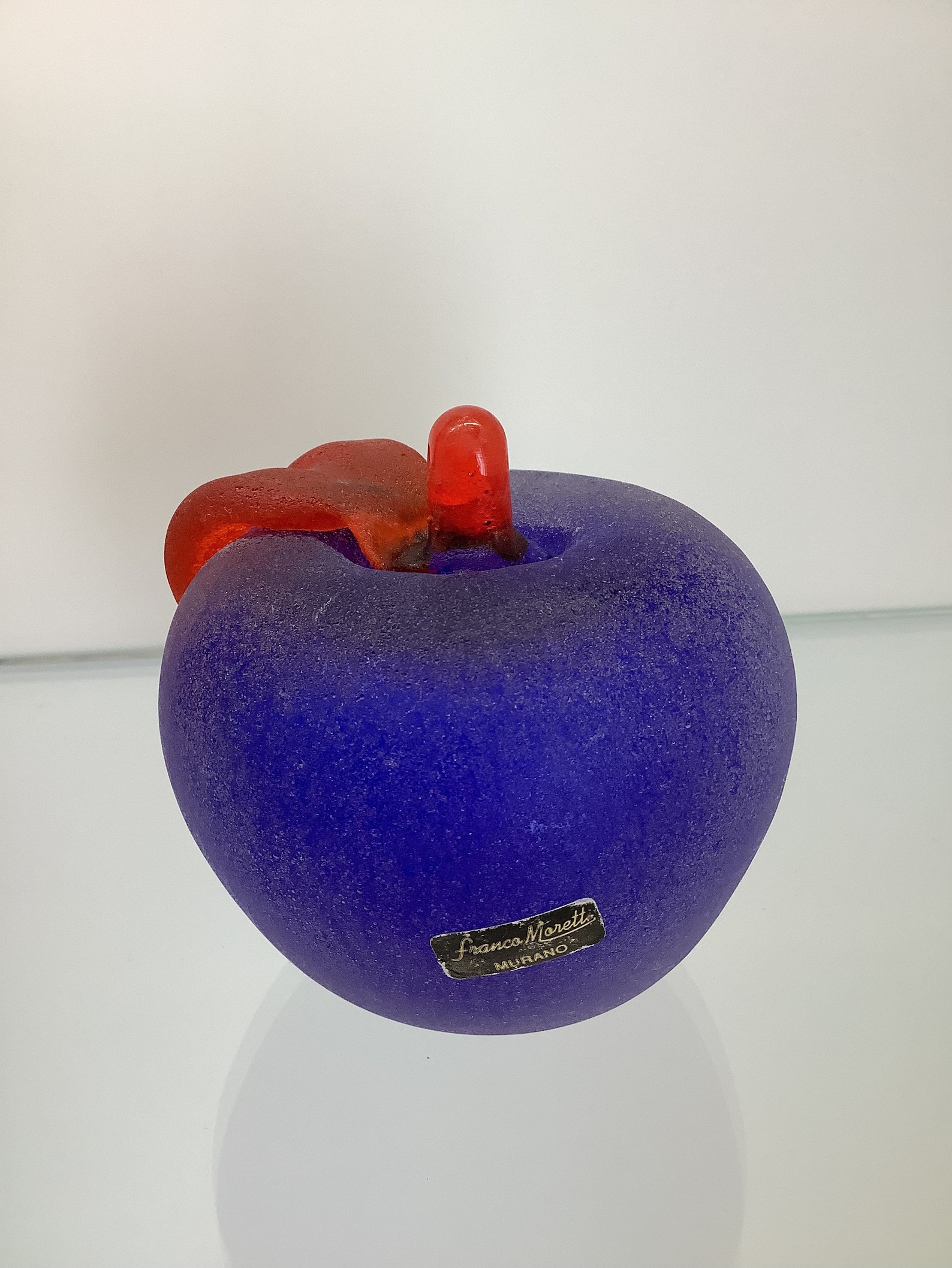 Franco Moretti Murano Scavo Apple Figure - Etsy