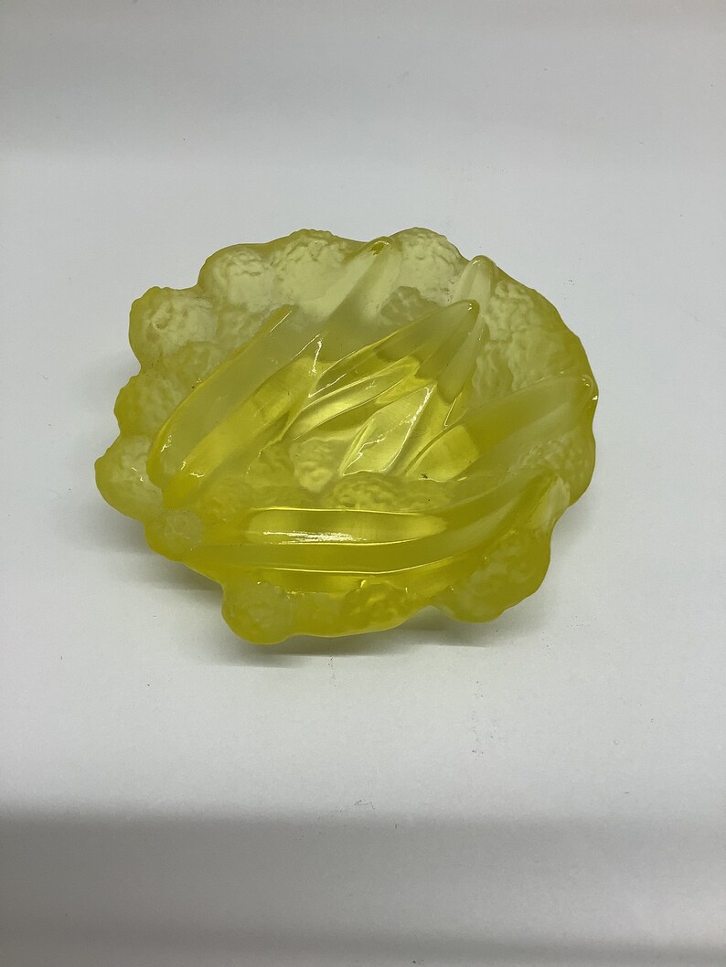 Signed Daum France Mimosa Mini Bowl - Etsy