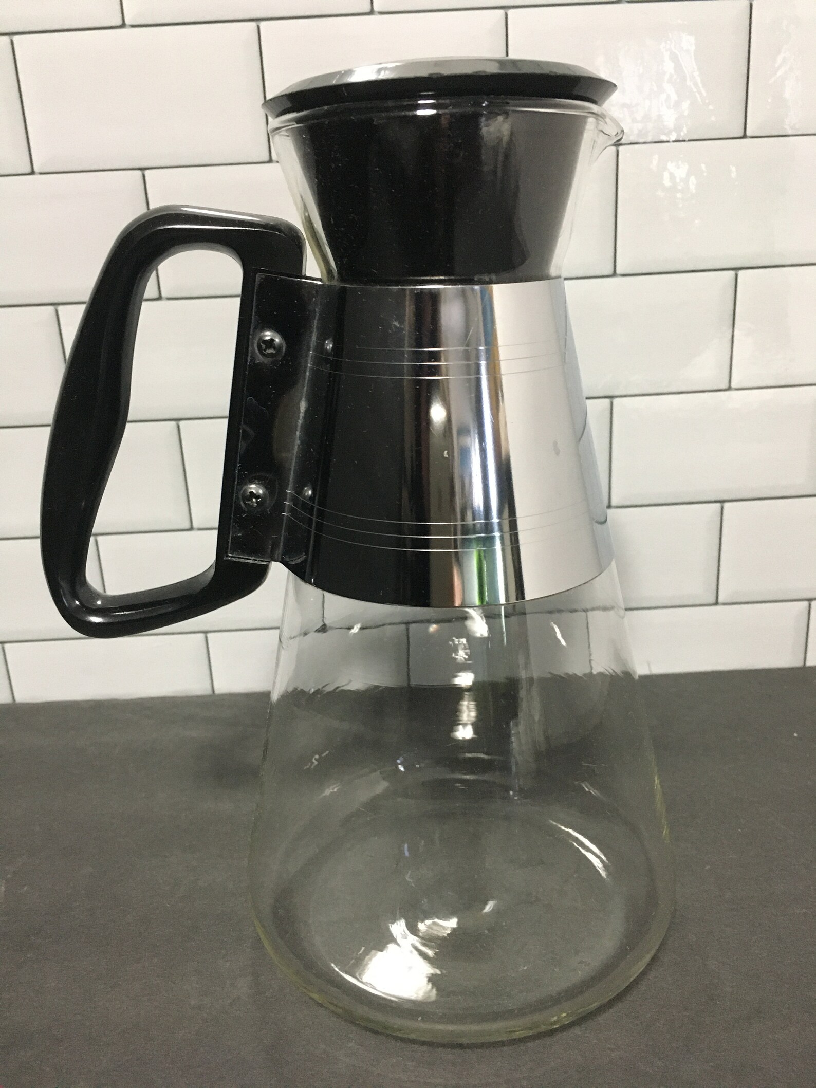 Vintage Pyrex for the Silex Co Coffee Carafe With Lid and Metal Band - Etsy