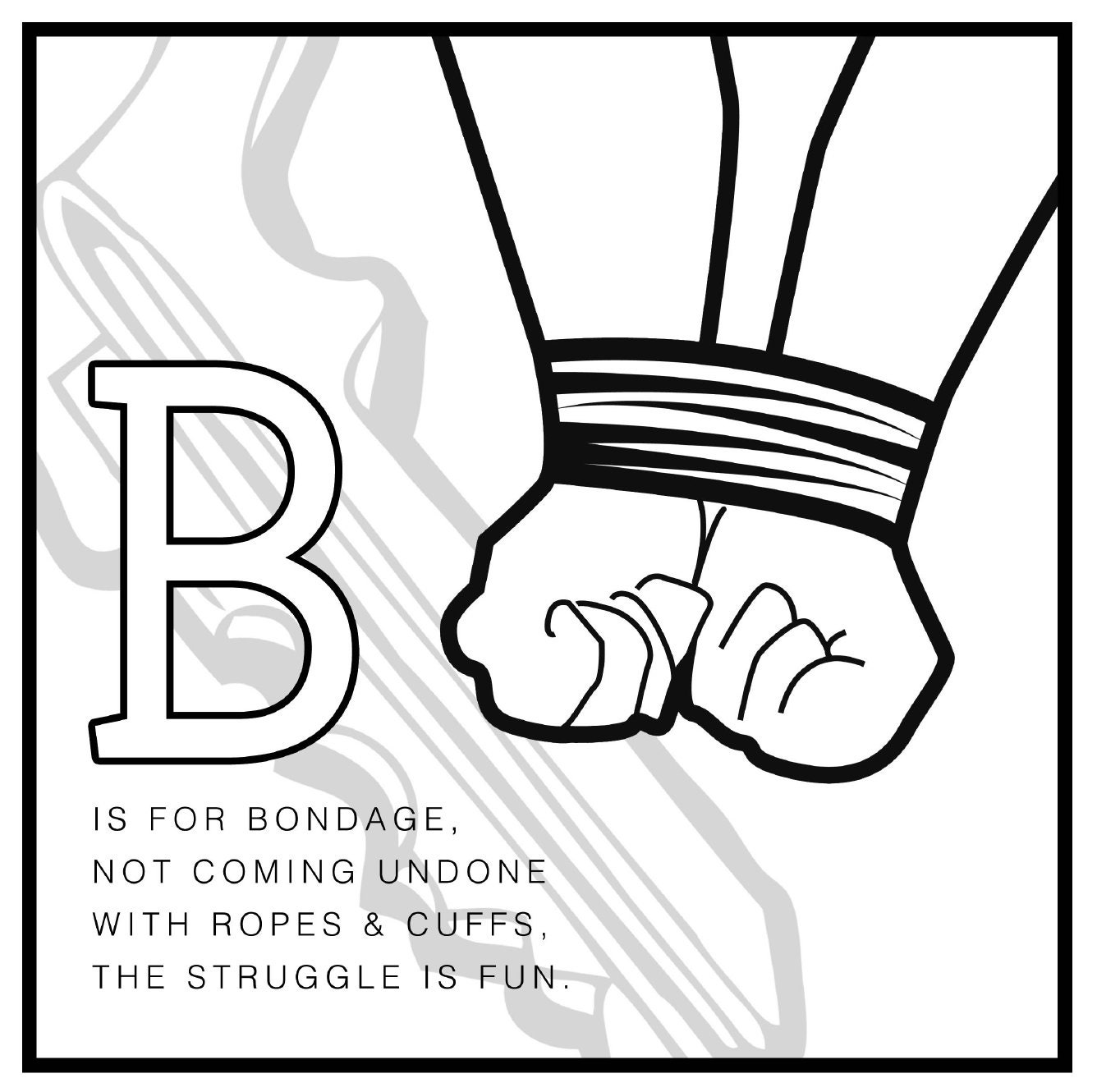 A To Z Of Kink Coloring Book Fetish Bdsm Adult Coloring Etsy