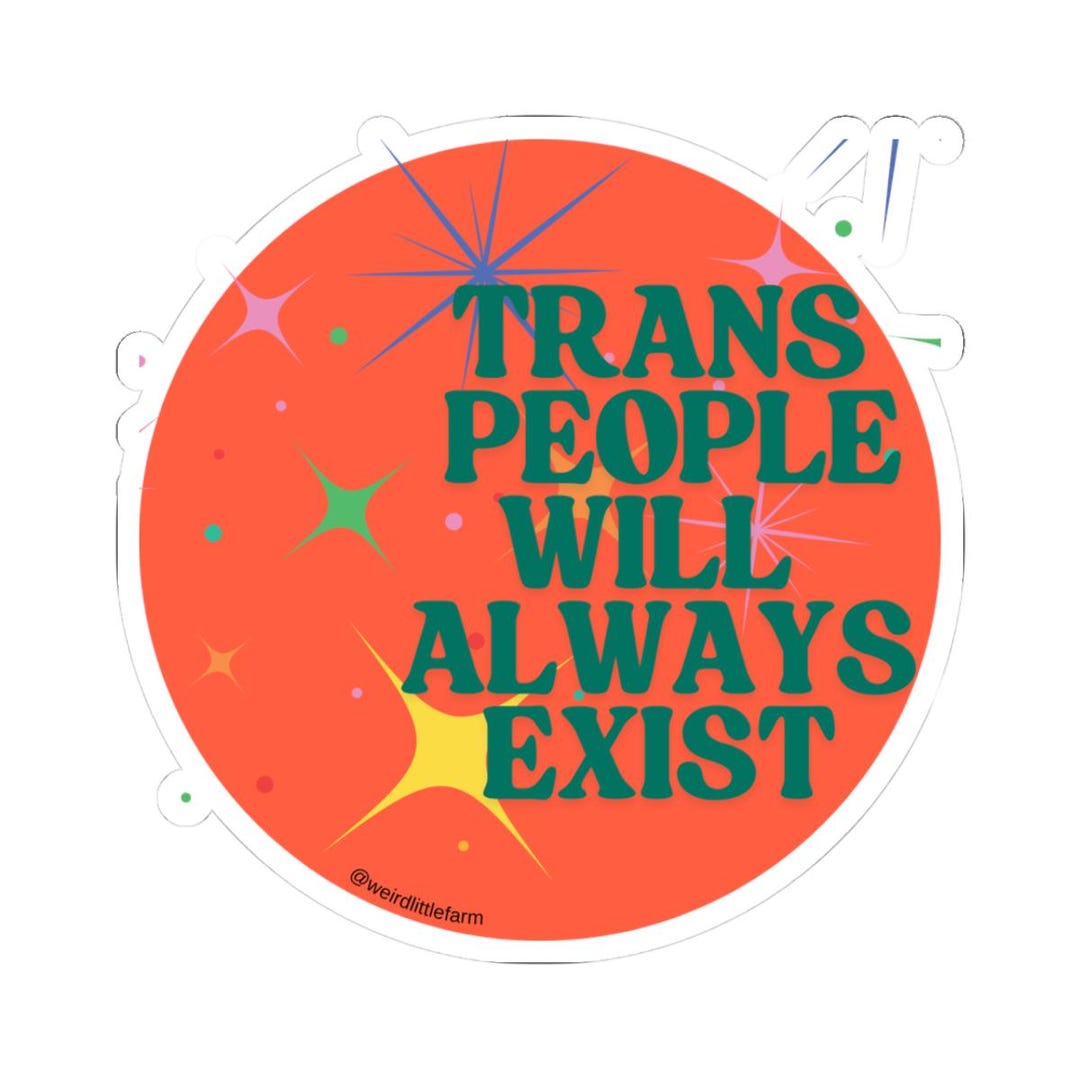 Trans Rights Kiss-cut Stickers - Vibrant Affirmation Decals for Laptops ...