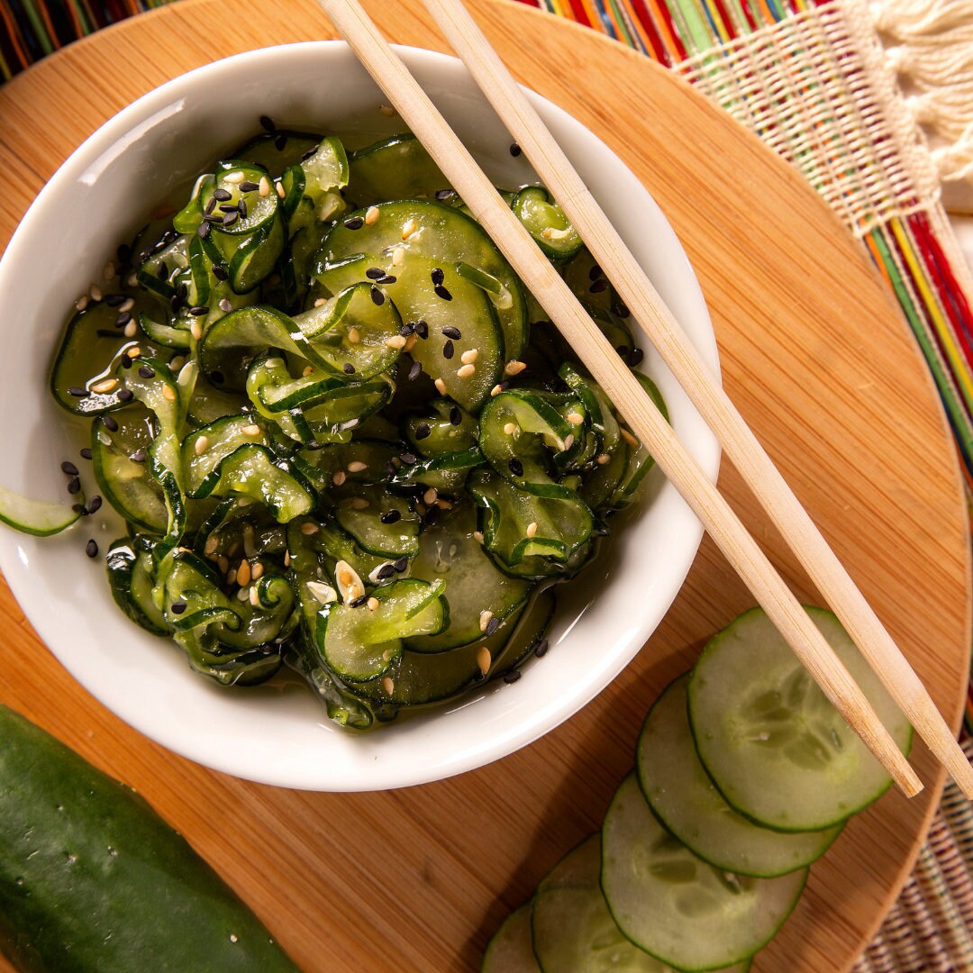 Asian Cucumber Salad Healthy Quick & Easy Cucumber Salad - Etsy Canada