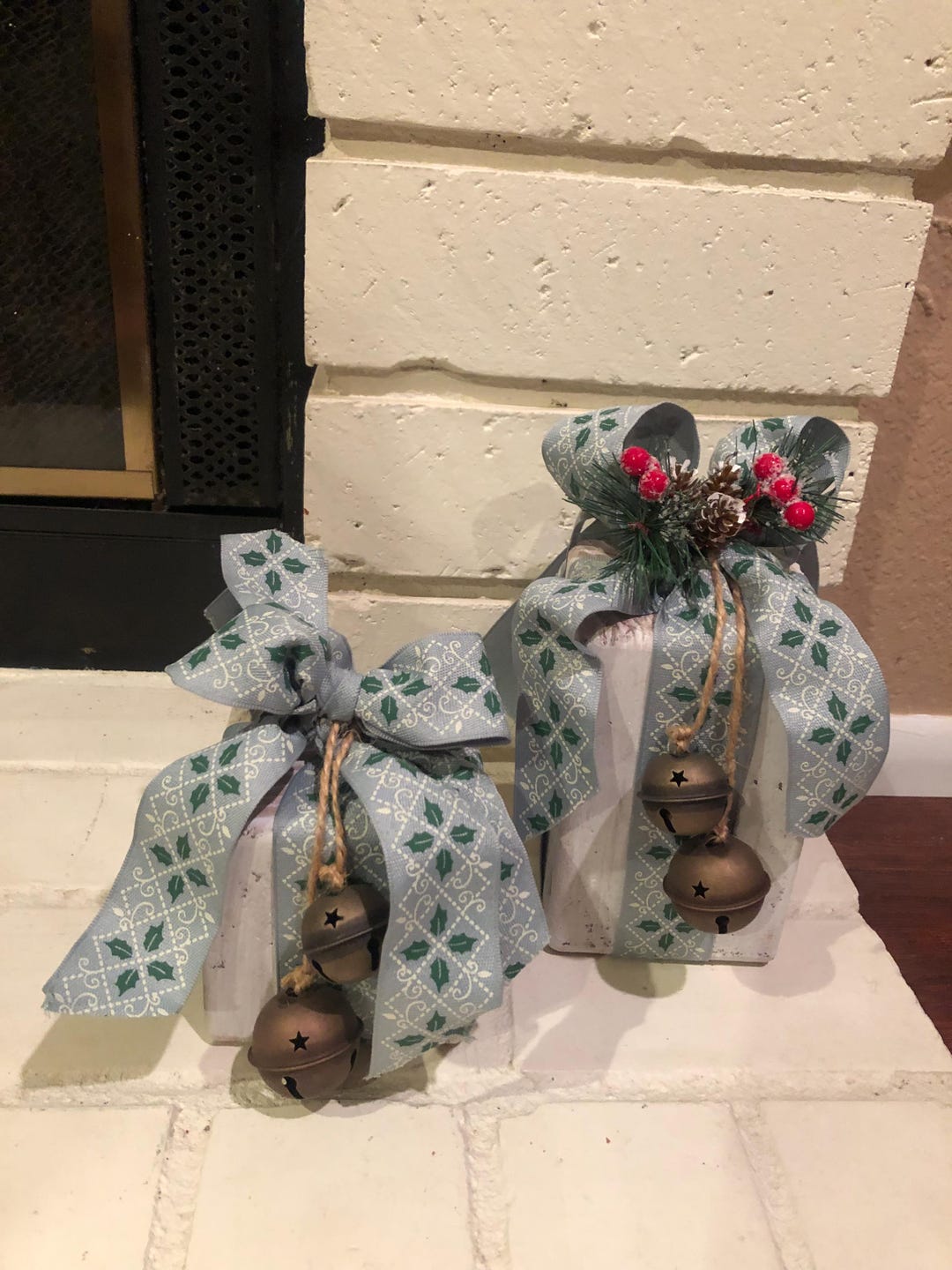 Wooden Gift Boxes, Rustic, Wooden, Farmhouse, Gift Boxes, White, Silver ...