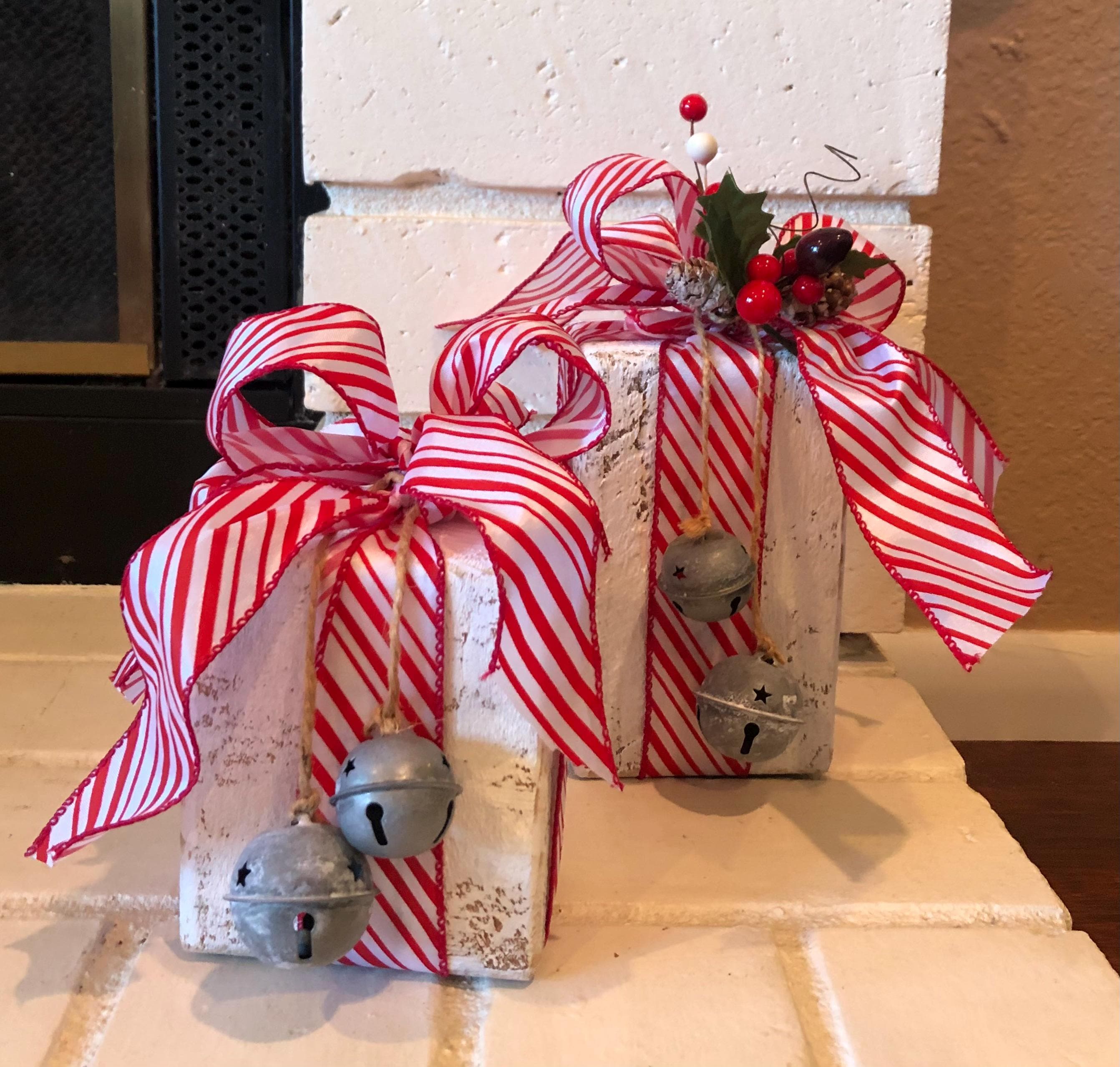 Wooden Candy Cane Gift Boxes, Rustic, Wooden, Farmhouse, Gift Boxes ...