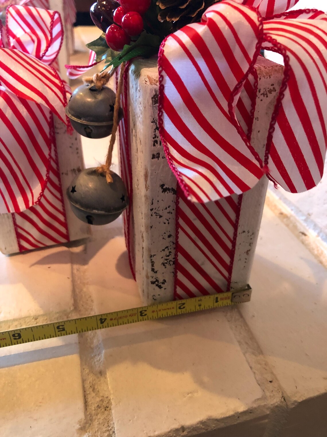 Wooden Candy Cane Gift Boxes, Rustic, Wooden, Farmhouse, Gift Boxes ...