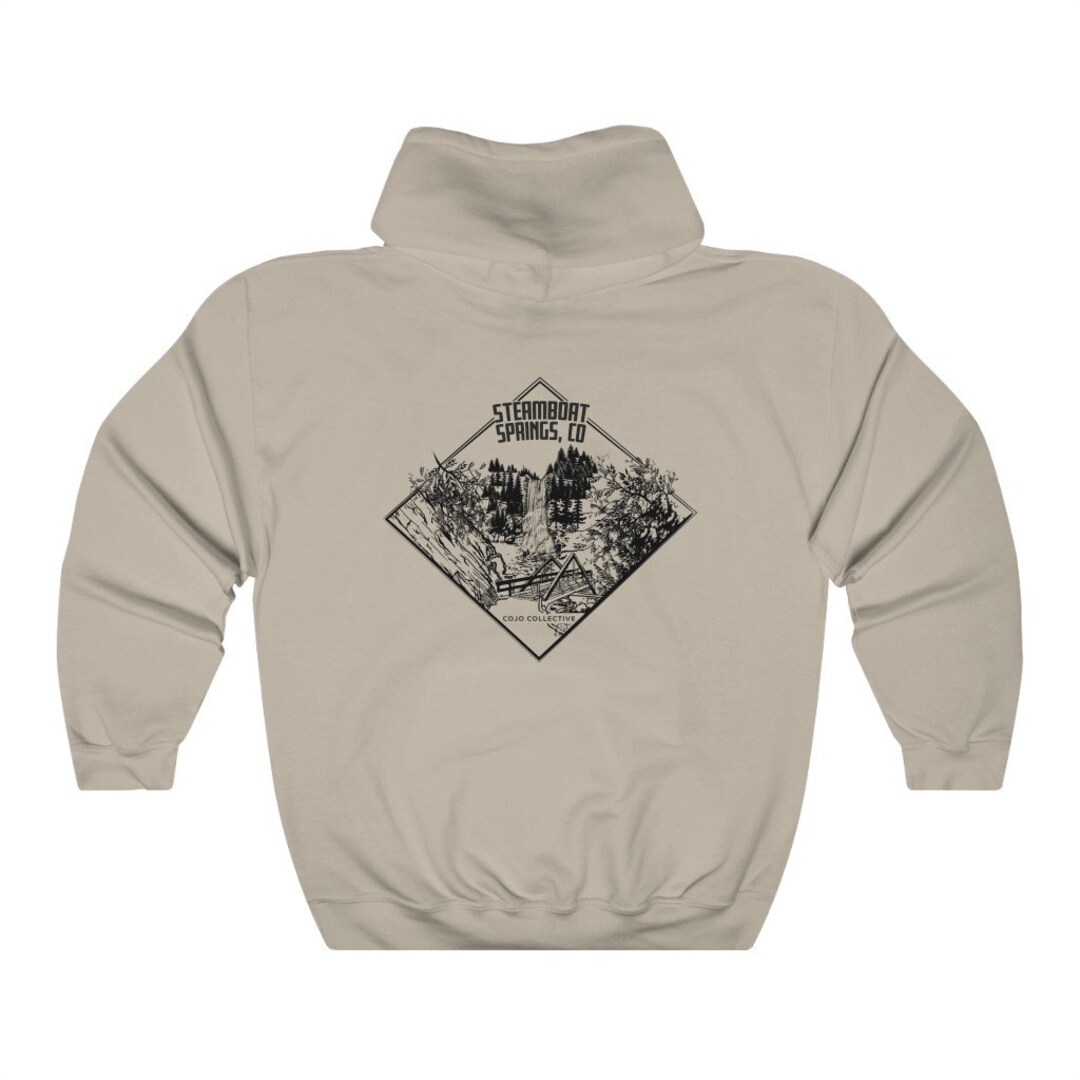 Steamboat Springs Colorado Fish Creek Waterfall Hoodie - Cojo Contour ...