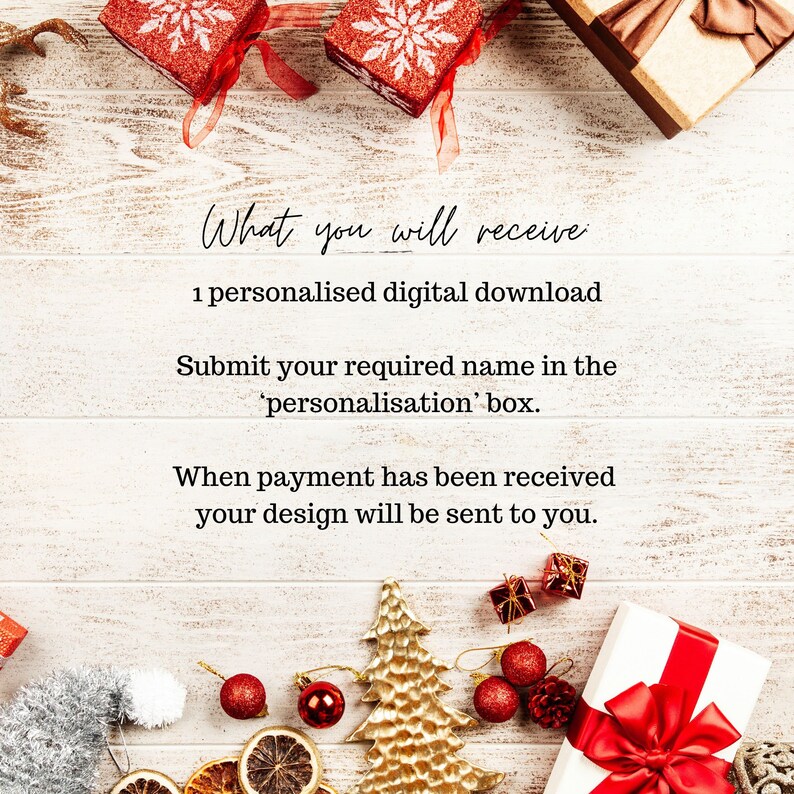 Personalized Digital Letter From Santa: Christmas Keepsake (digital ...