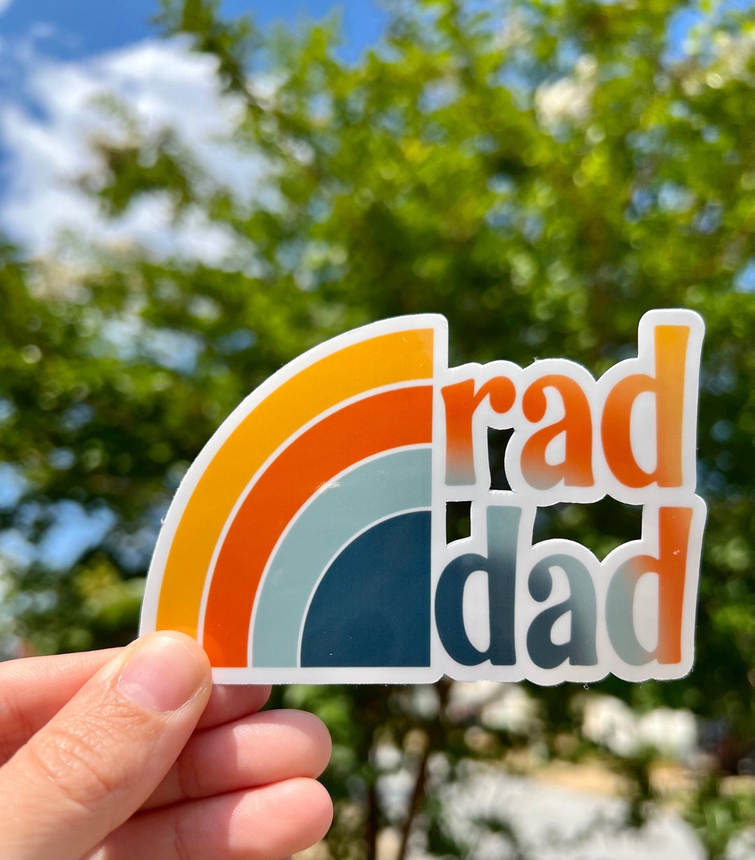 Rad Dad Sticker - Dad Waterproof Sticker - Gifts for Dad - New Dad Gift ...