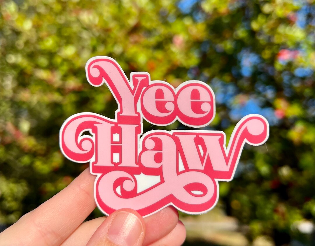 Yeehaw Sticker - Holographic Sticker - Waterproof Stickers - Cowgirl ...