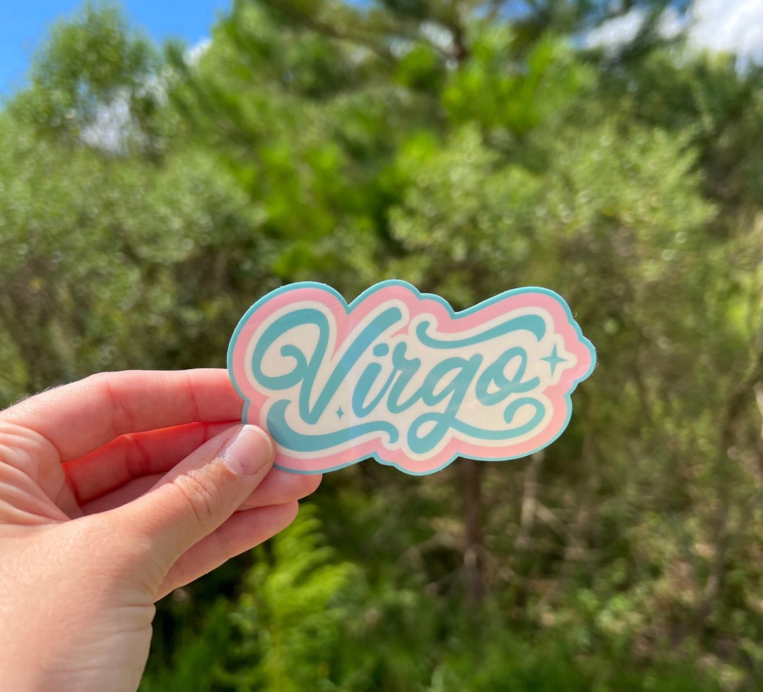 Waterproof Virgo Sticker - Water Bottle Virgo Sticker - Astrology ...