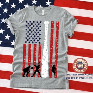 USA Baseball Flag Grunge SVG, Patriotic 4th of July (digital Download ...