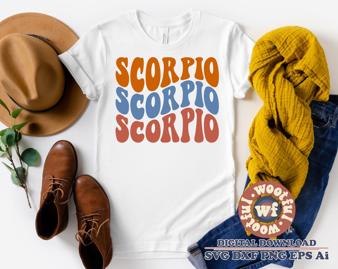 Scorpio Svg, Zodiac Svg, Astrology Svg, Religion Svg, Boho Svg, Wavy ...