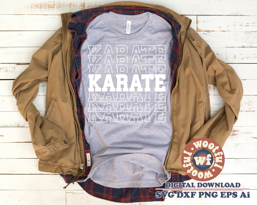 Karate Svg, Karate Fan Svg, Stacked Svg, Karate Mom Svg, Sports Svg ...