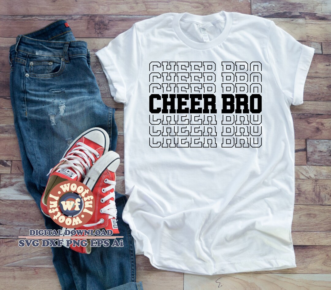 Cheer Bro Svg, Cheer Brother Svg, Cheer Fan Svg, Cheer Family Svg, Echo ...
