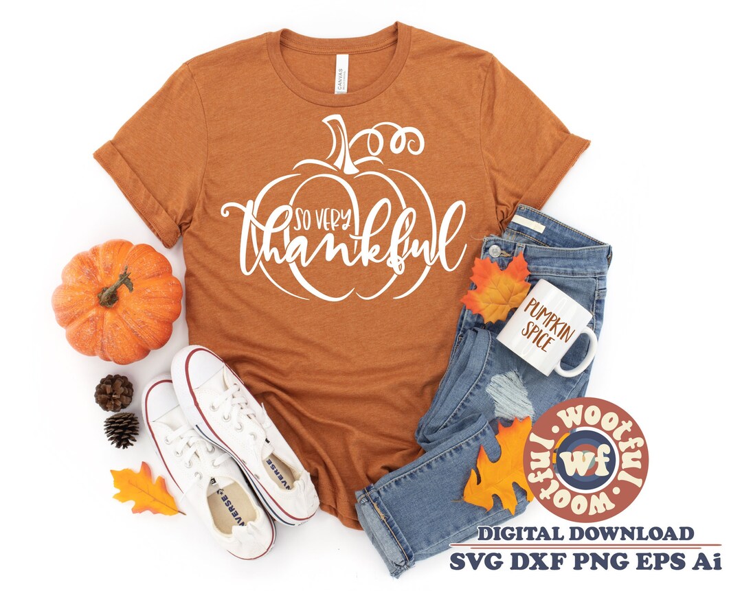 So Very Thankful Svg, Fall Svg, Autumn Svg, Thanksgiving Svg, Give ...