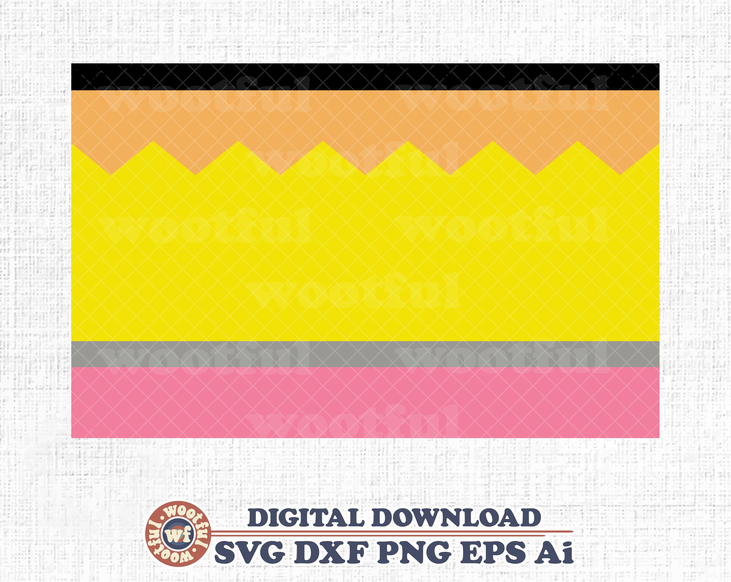 Pencil Tumbler Template Svg Pencil Clipart Svg Back To Etsy