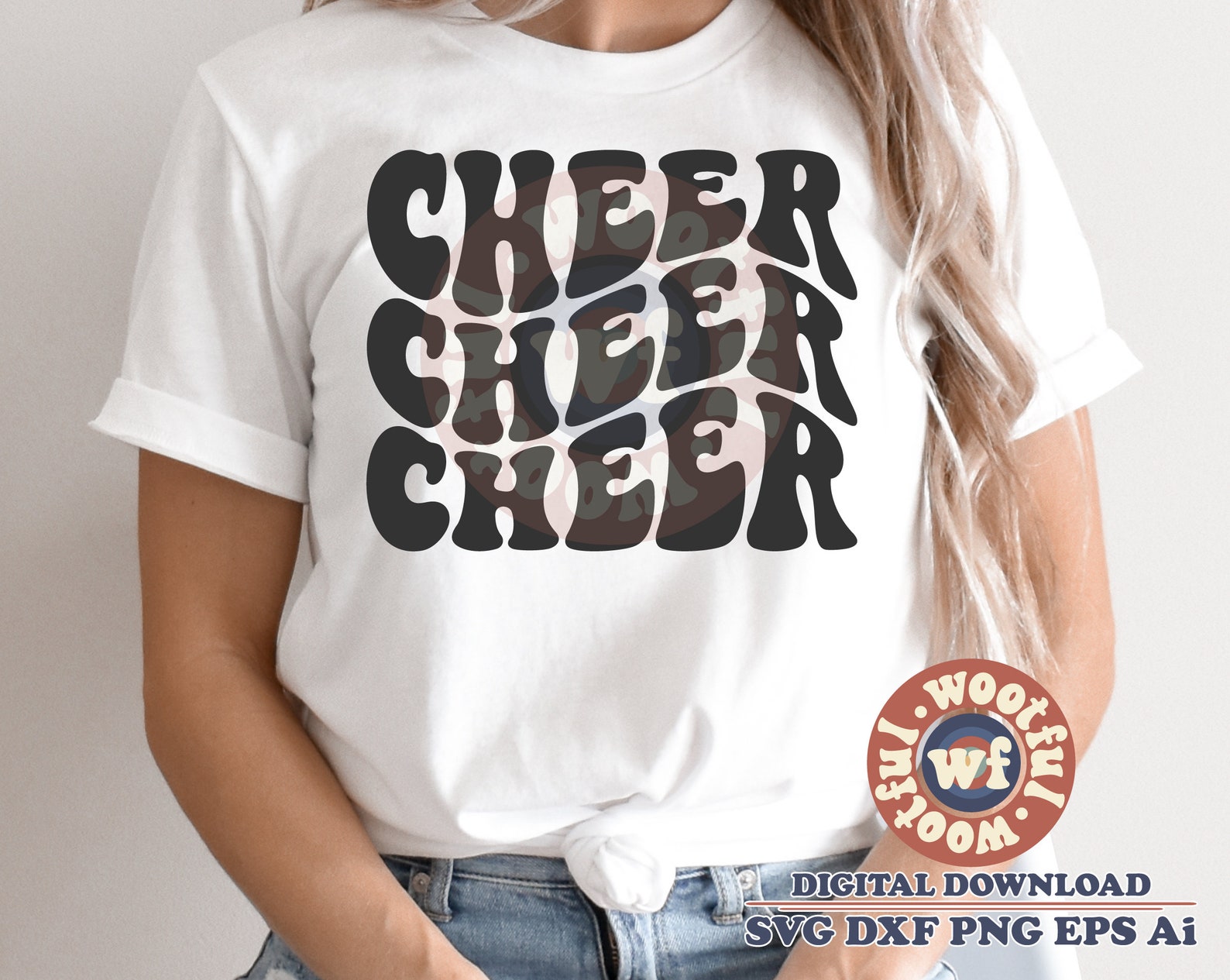 Cheer Svg, Cheer Vibes Svg, Wavy Stacked Svg, Cheer Mom Svg, Cheer Fan ...