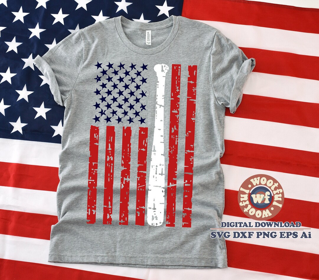 USA Baseball Flag Svg, USA Softball Flag Svg, Grunge Svg, Patriotic Svg ...