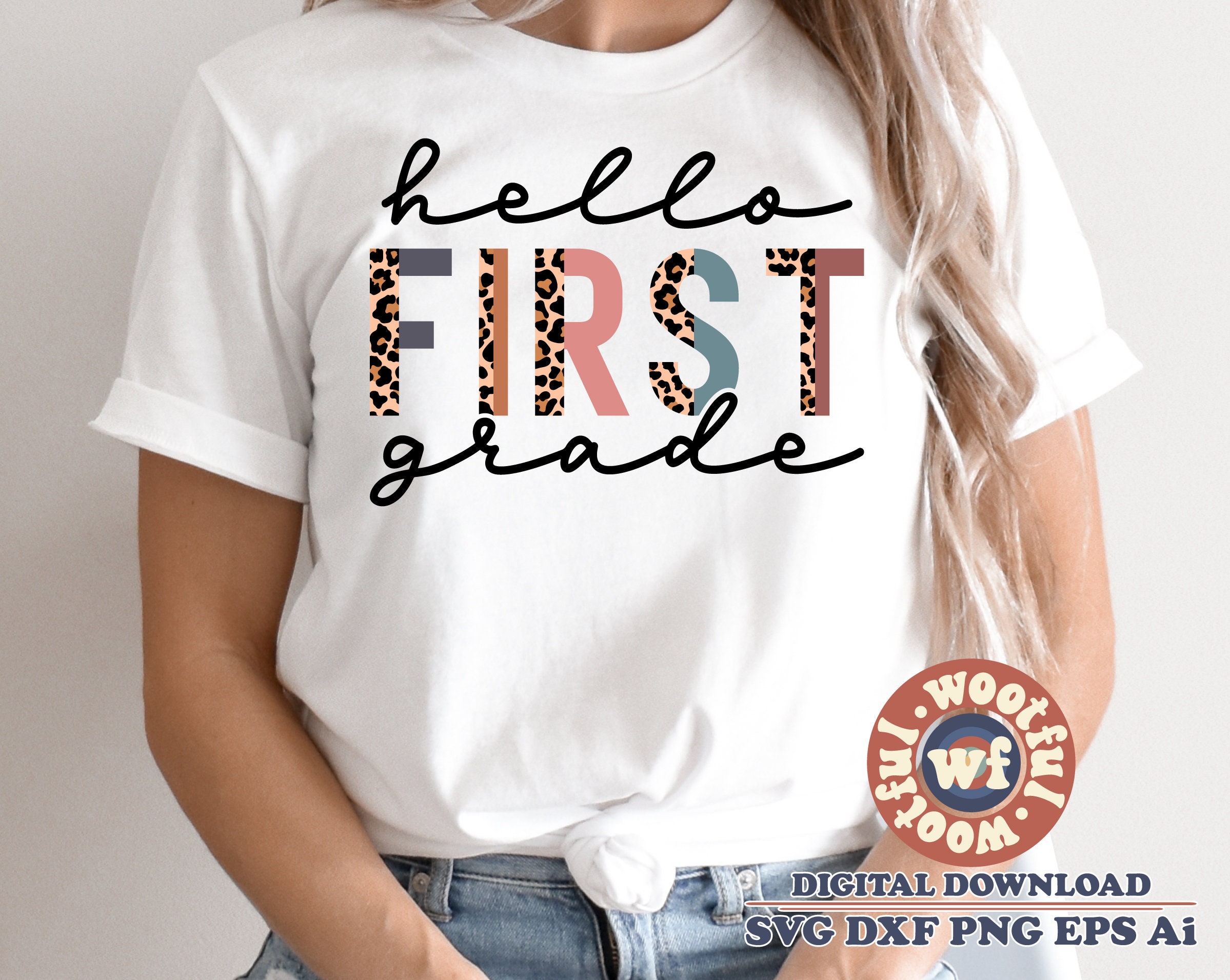 Hello First Grade svg 1st Grade svg Back to School svg | Etsy