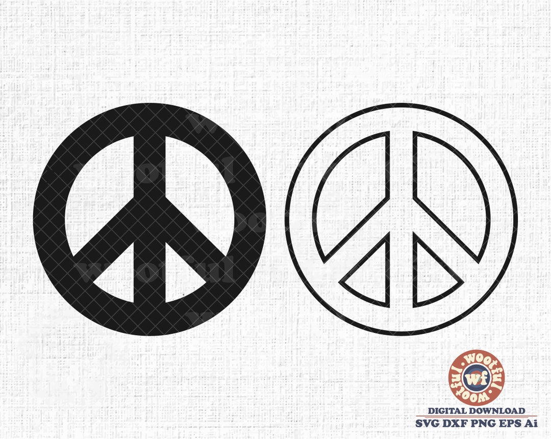 Peace Signs Svg, Peace Sign Outline Svg, Peace Symbol Svg, Peace Sign ...