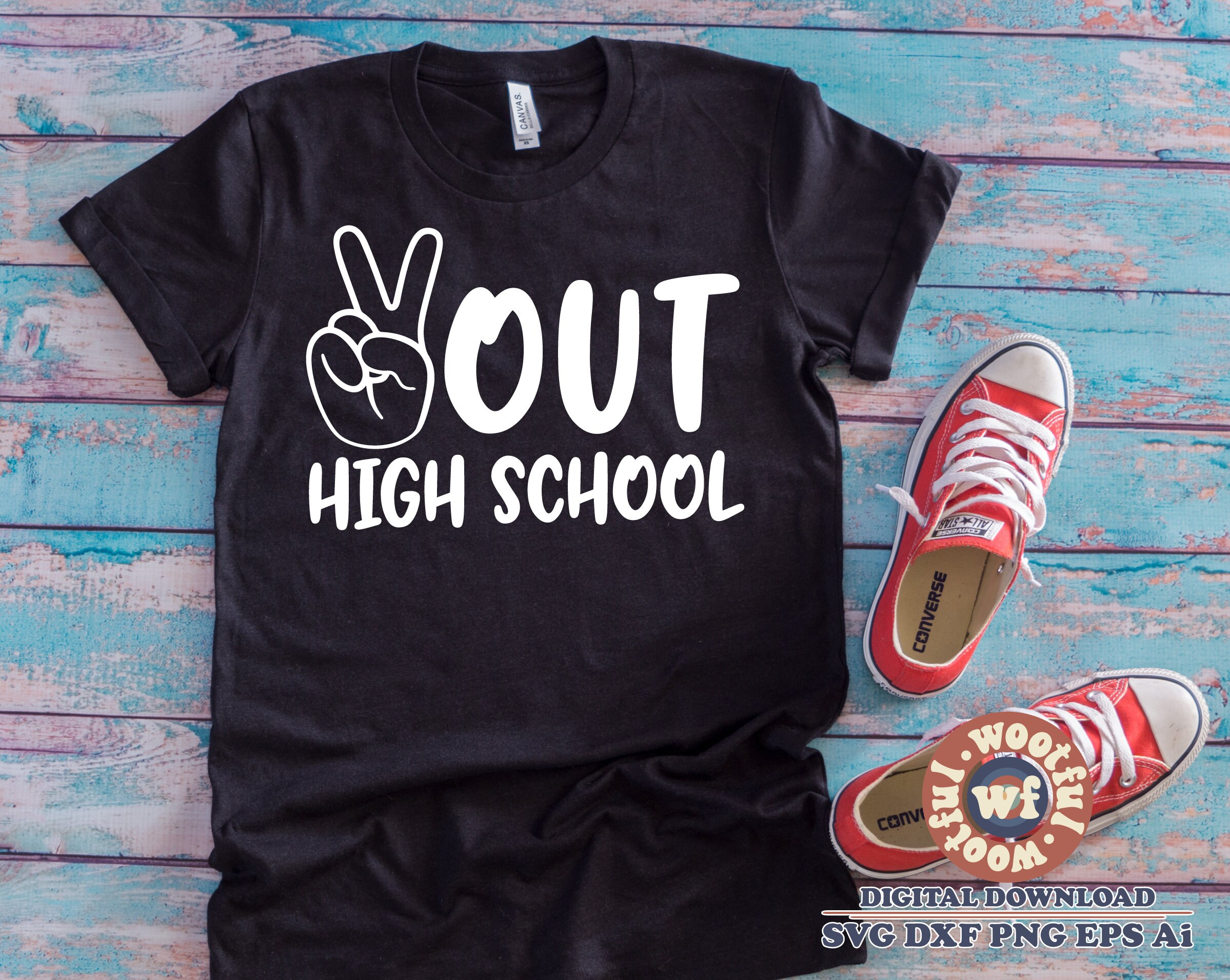 Peace Out High School Svg Graduation Svg Last Day Svg Last | Etsy
