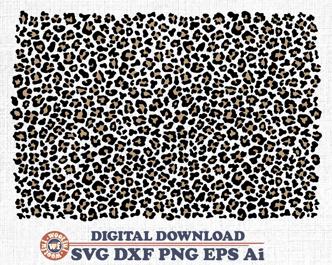 Leopard Print Texture Svg, Leopard Pattern Svg, Leo Print Svg, Animal ...