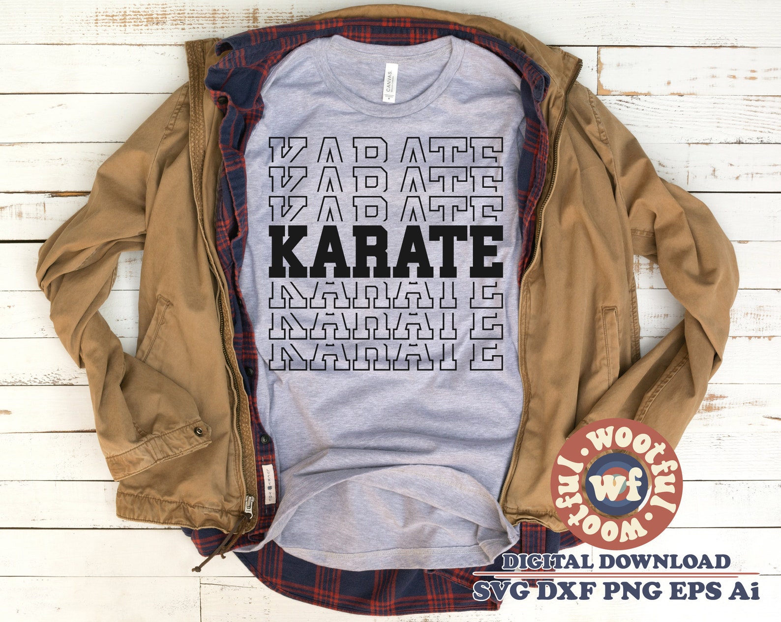 Karate Svg Karate Fan Svg Stacked Svg Karate Mom Svg - Etsy