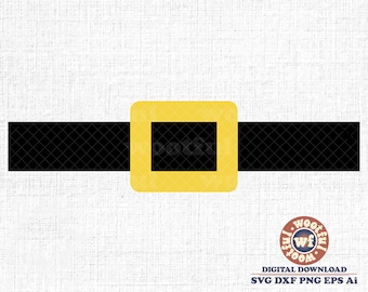 Santa Belt Svg | Etsy