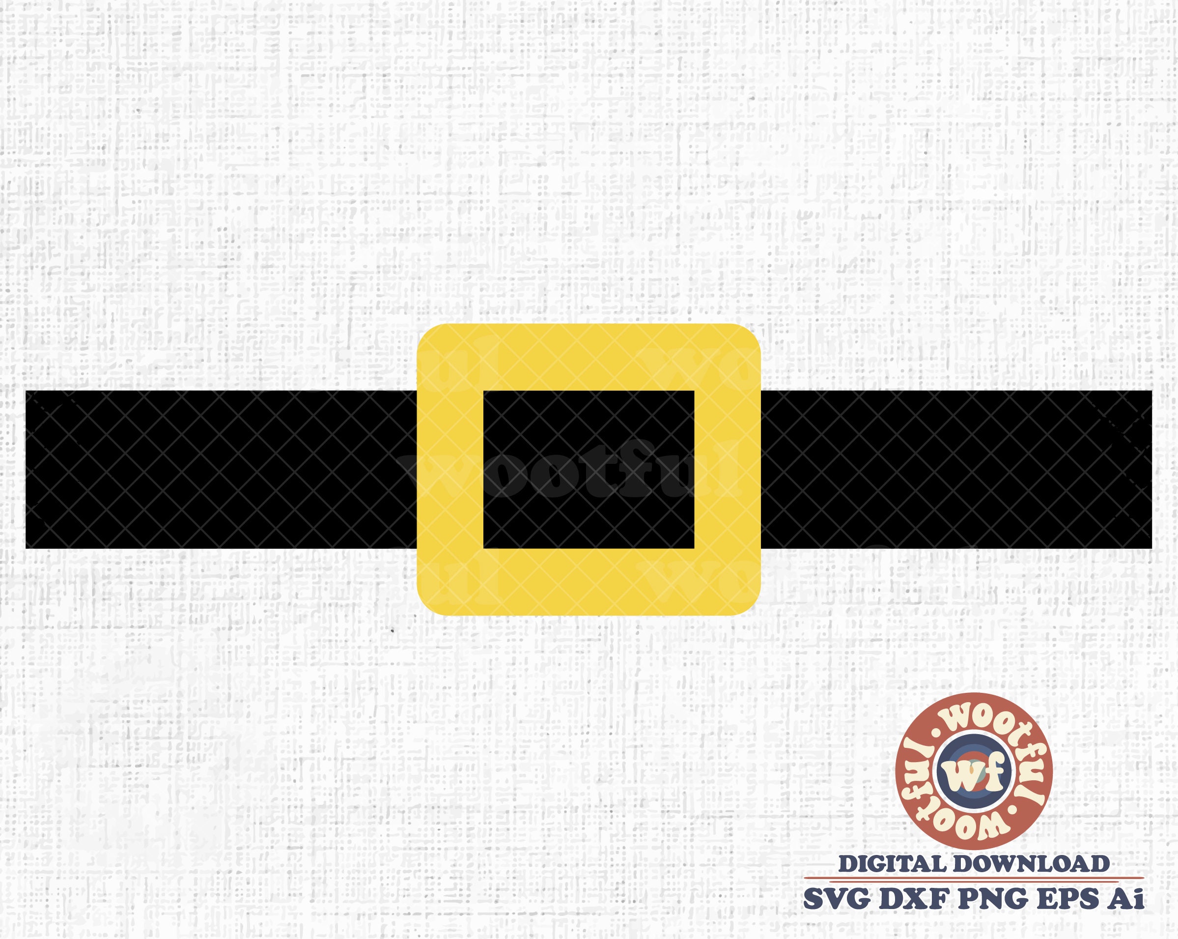 Santa Belt Buckle Template