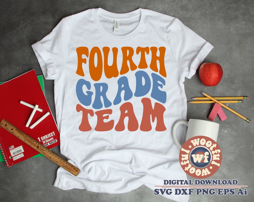 Fourth Grade Team Svg 4th Grade Team Svg Teacher Svg Back - Etsy