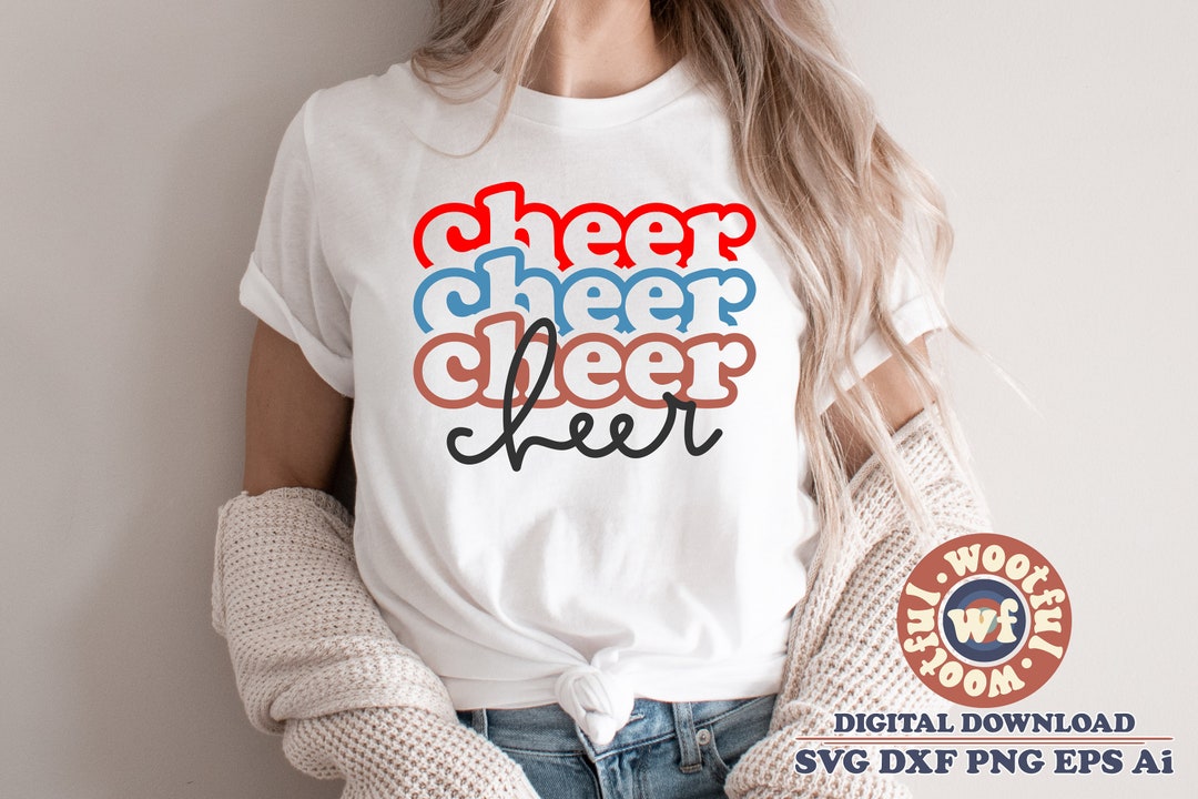 Cheer Svg, Cheerleading Svg, Cheer Mom Svg, Cheer Fan Svg, Stacked ...