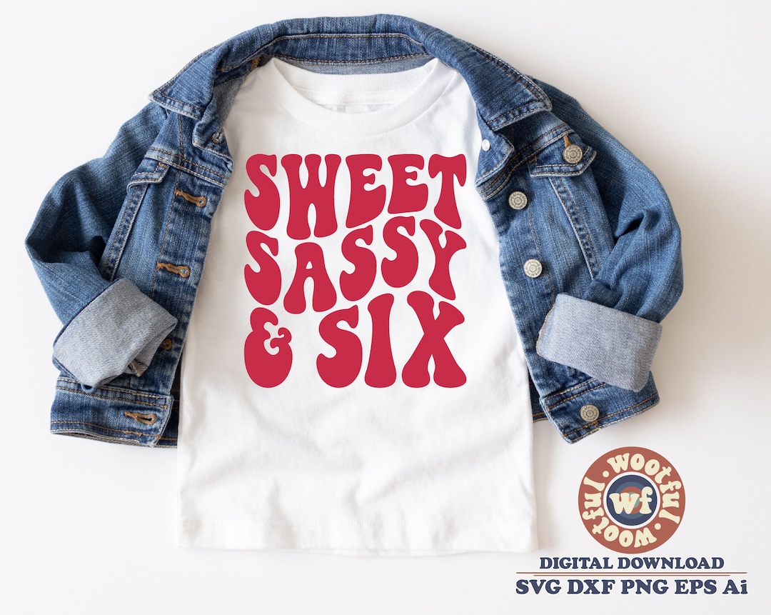 Sweet Sassy & Six Svg Girls Birthday Svg I Am Six Svg 6th - Etsy