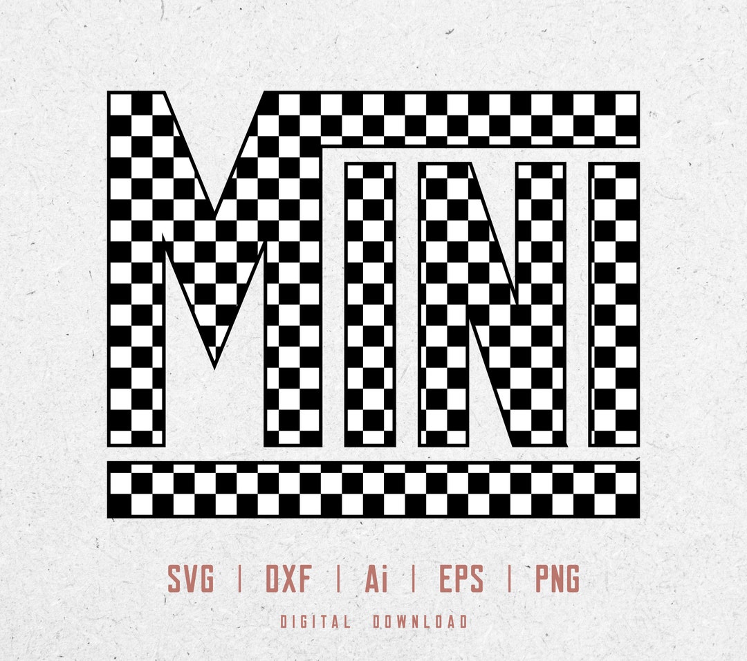 Mini Svg, Checkered Mini Svg, Toddler Svg, Mommy and Me Svg, Retro Mini ...