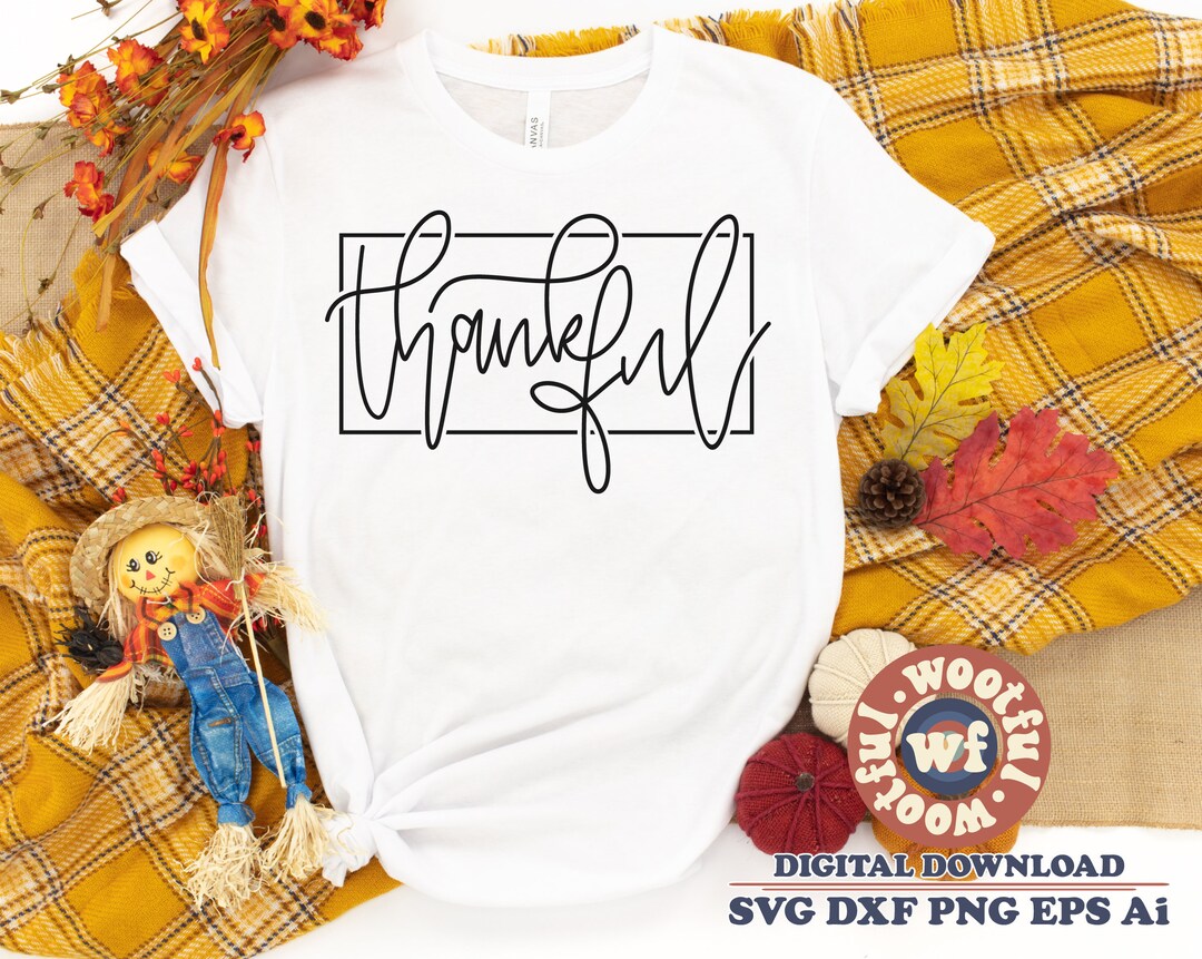 Thankful Svg, Fall Svg, Autumn Svg, Thanksgiving Svg, Retro Svg, Give ...