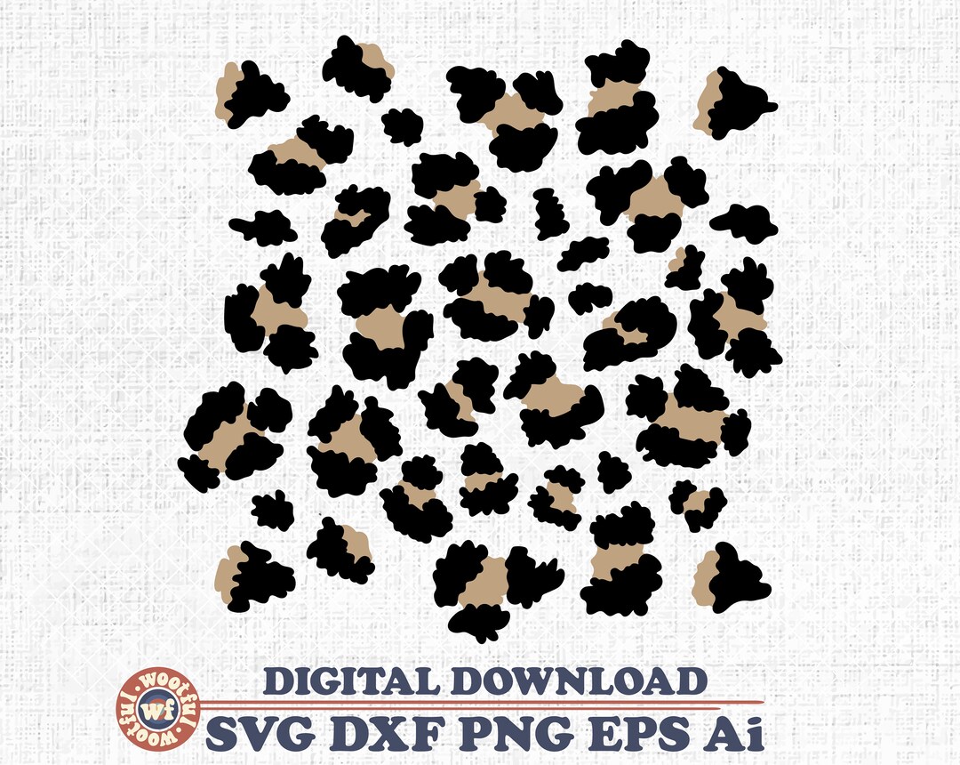 Leopard Print Texture Svg, Leopard Pattern Svg, Leo Print Svg, Animal ...