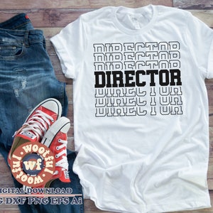 Director Svg, Stacked Svg, School Director Svg, Back to School Svg ...