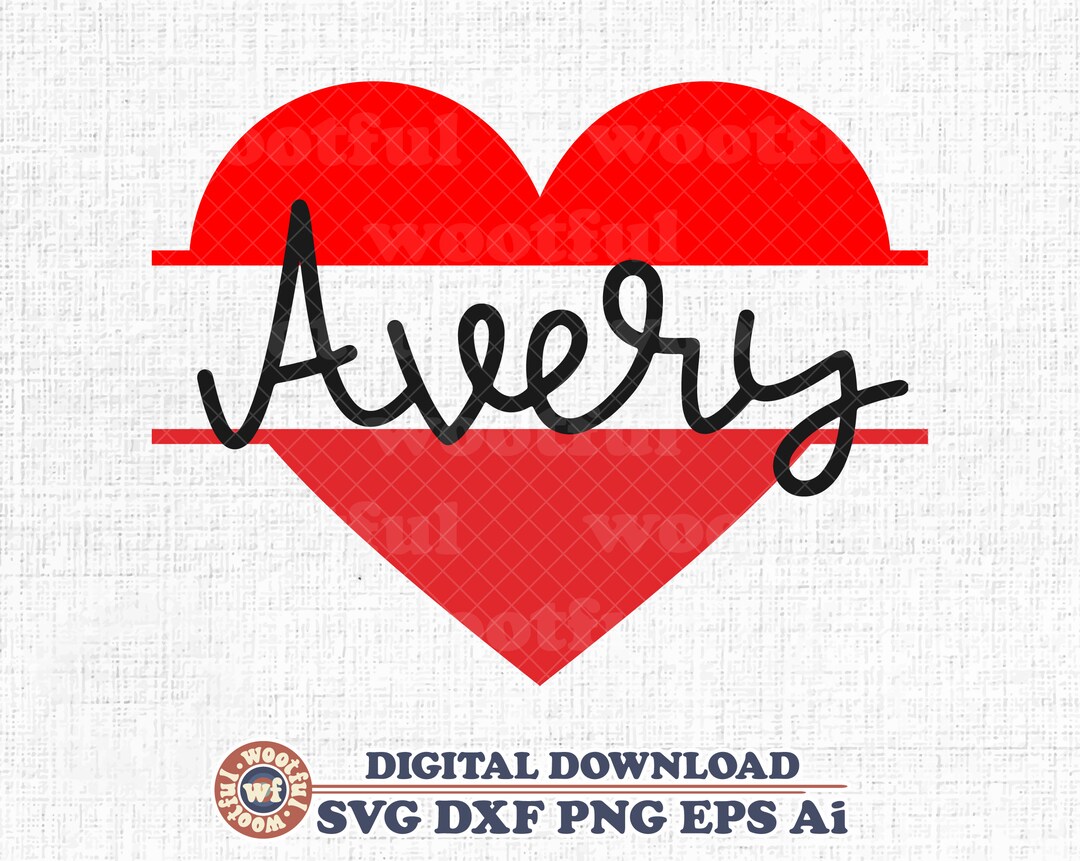 Heart Name Frame Svg Love Svg Heart Shape Svg Red Heart - Etsy