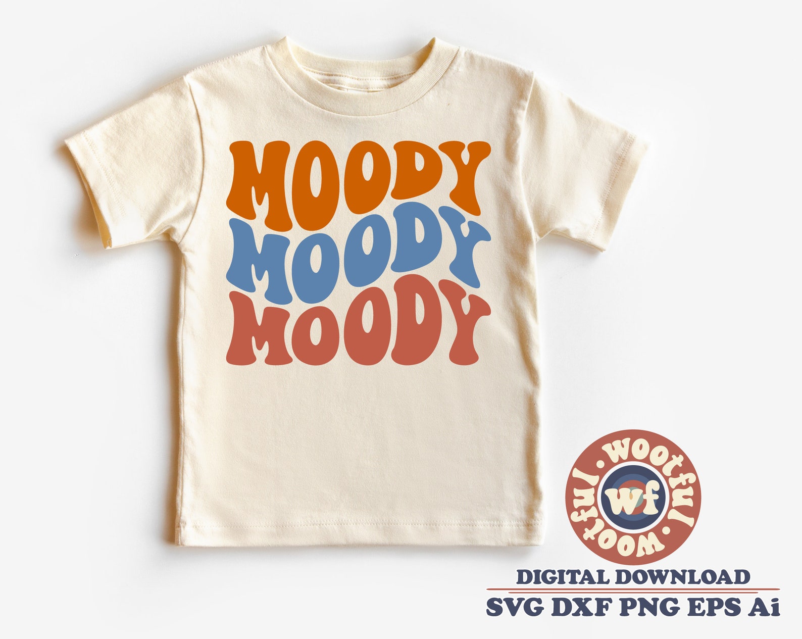 Moody Svg Sarcastic Svg Boho Svg Wavy Stacked Svg Boho - Etsy