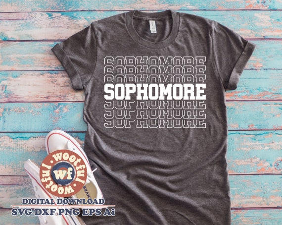 Sophomore Svg Stacked Svg Sophomore Class Svg Back to - Etsy