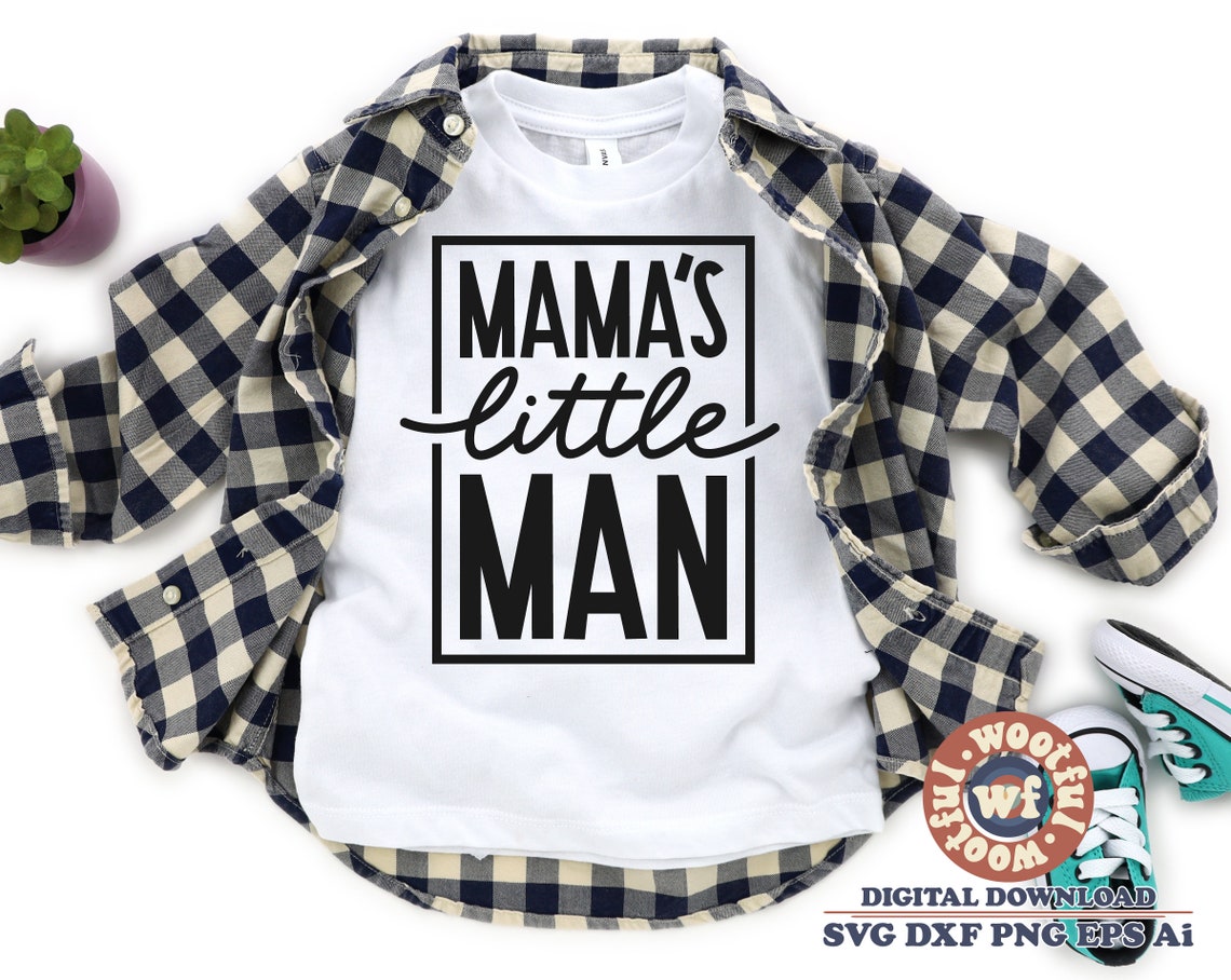 Mama's Little Man SVG, Kids Graphic Design (digital Download) - Etsy