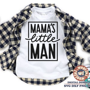 Mama's Little Man SVG, Kids Graphic Design (digital Download) - Etsy
